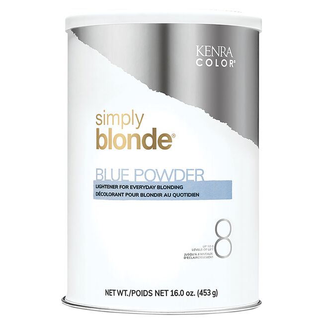 Kenra Simply Blonde Blue Powder Lightener Up to 8 Levels of Lift 16 oz ...